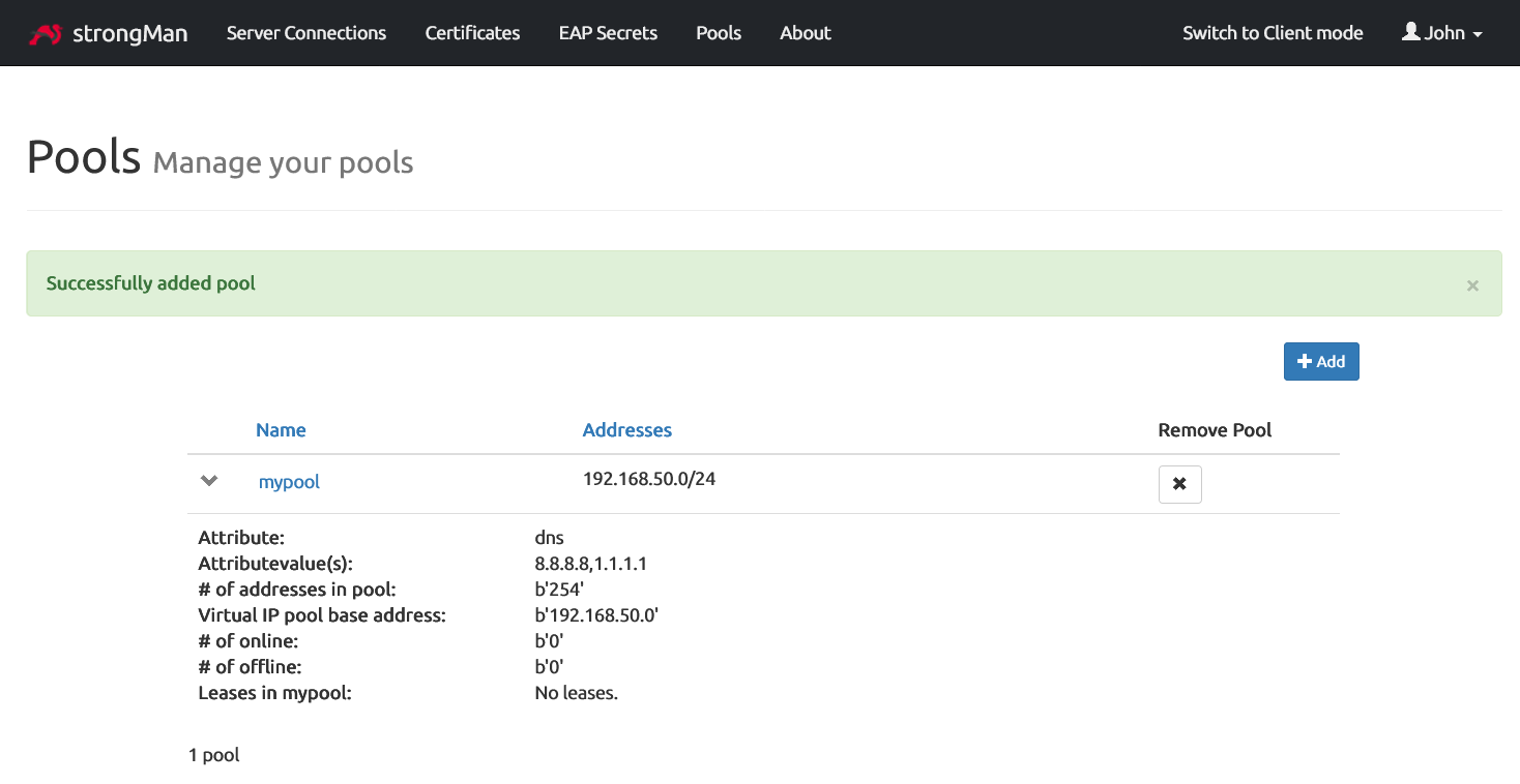 Set Extensible Authentication Protocol (EAP) secrets