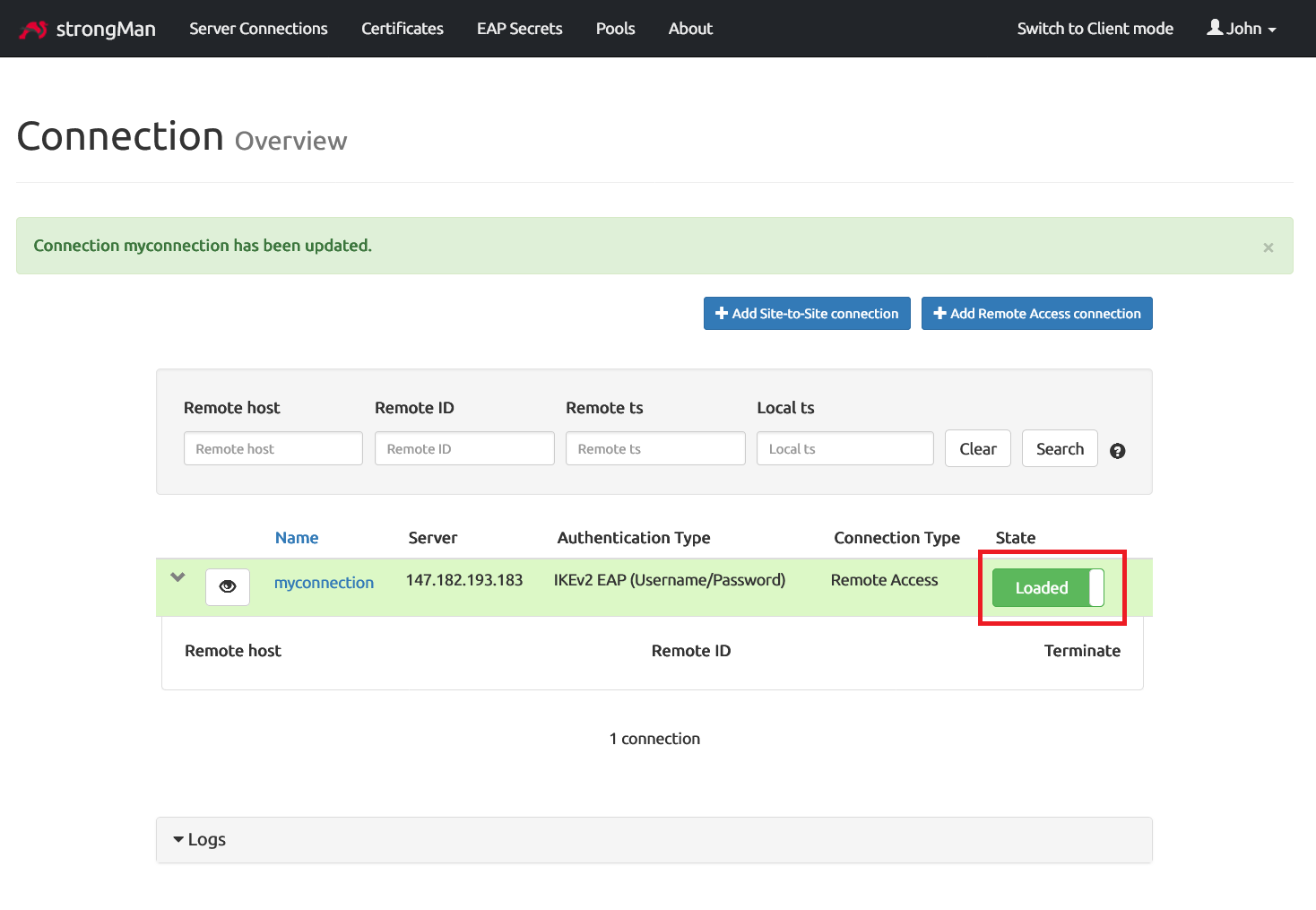 Kernel IP forwarding