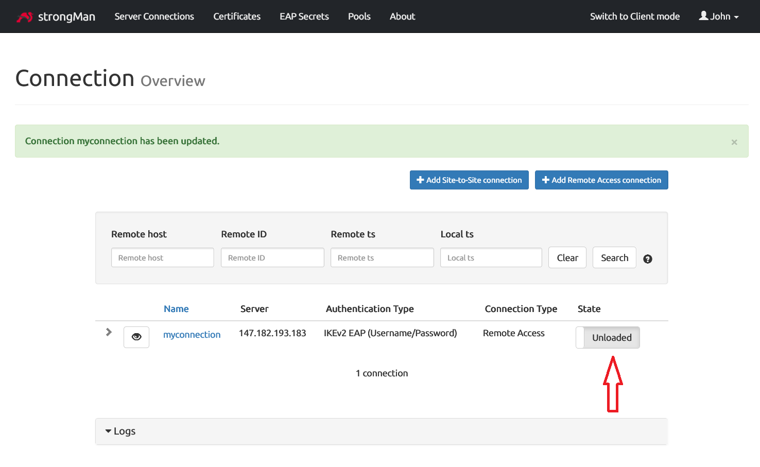 Kernel IP forwarding